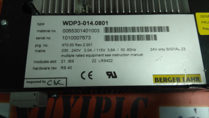 BERGER LAHR WDP3-014.0801