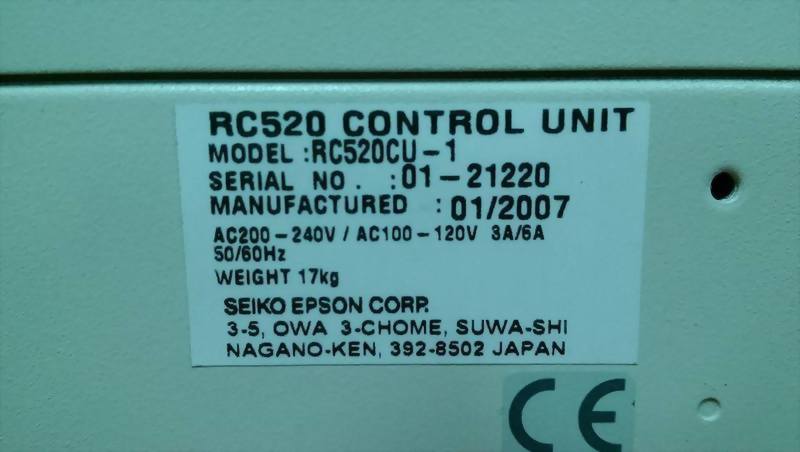 SEIKO EPSON RC520 CONTROL UNIT RC520CU-1