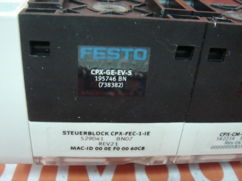 FESTO CPX-GE-EV-S / CPX-FEC-1-IE / CPX-CM-HPP / CPX-AB-8-KL-4POL / CPX ...