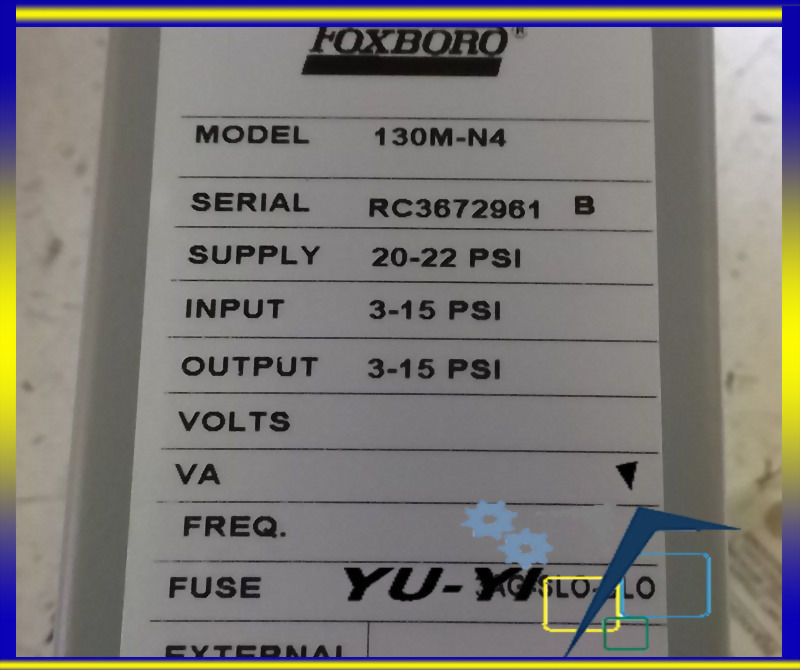FOXBORO 130M-N4 PNEUMATIC CONTROLLER