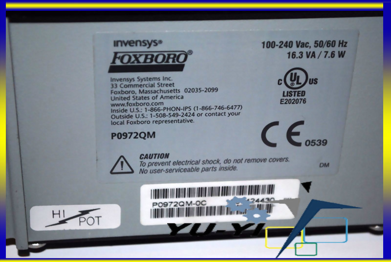 FOXBORO P0972QM-0C P0972QM0C P0972QM IA SERIES NETWORK HUB SAR