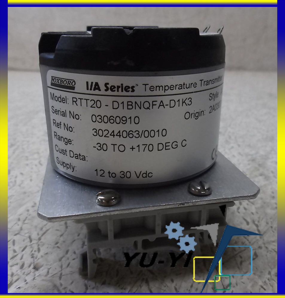 FOXBORO RTT20-D1BNQFA-D1K3 TEMPERATURE TRANSMITTER