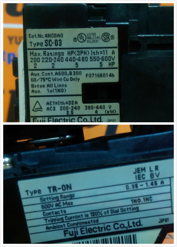 FUJI SC-03 WITH TR-ON MAGNETIC CONTACTOR-NEW