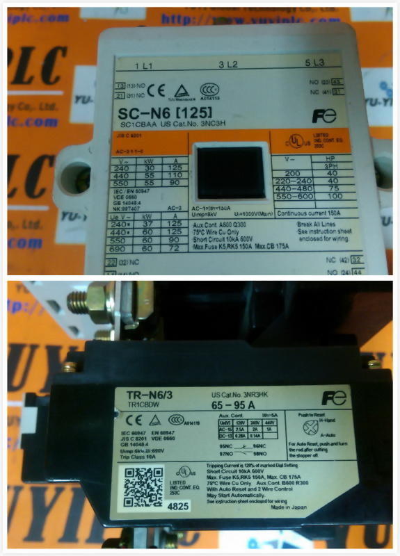 FUJI SC-N6(125) W/TR-N6/3 RELAY