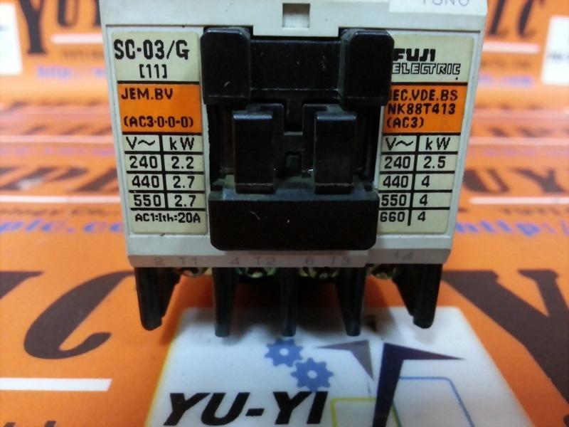FUJI SC-03/G CONTACTOR 24VDC COIL 3 POLE
