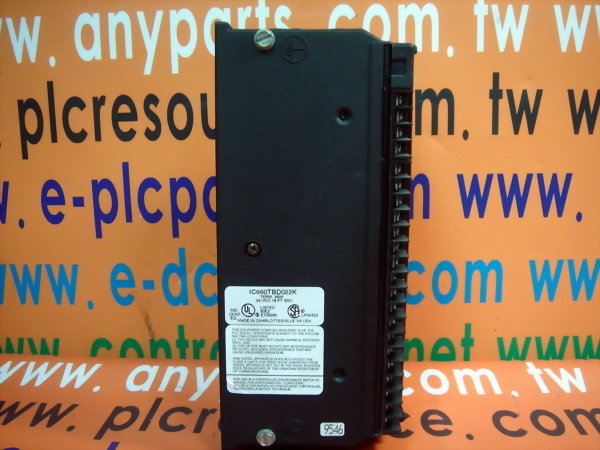 GENIUS/GE FANUC BLOCK CAT NO. IC660BBD022 ELECTR. ASM. IC660EBD020 TERM. ASM. IC660TBD022K