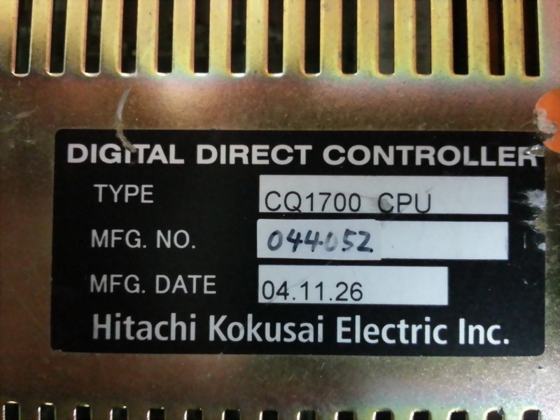 HITACHI CQ1700 CPU DIGITAL DIRECT CONTROLLER
