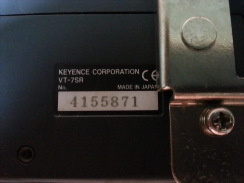 KEYENCE VT-7SR TOUCH SCREEN