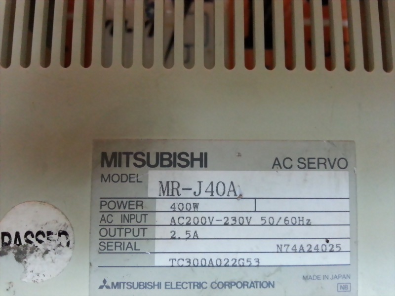 MITSUBISHI MR-J40A SPARE PARTS