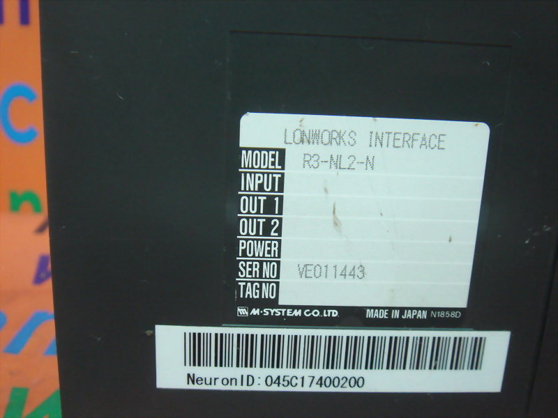 M-SYSTEM LONWORKS INTERFACE R3-NL2-N