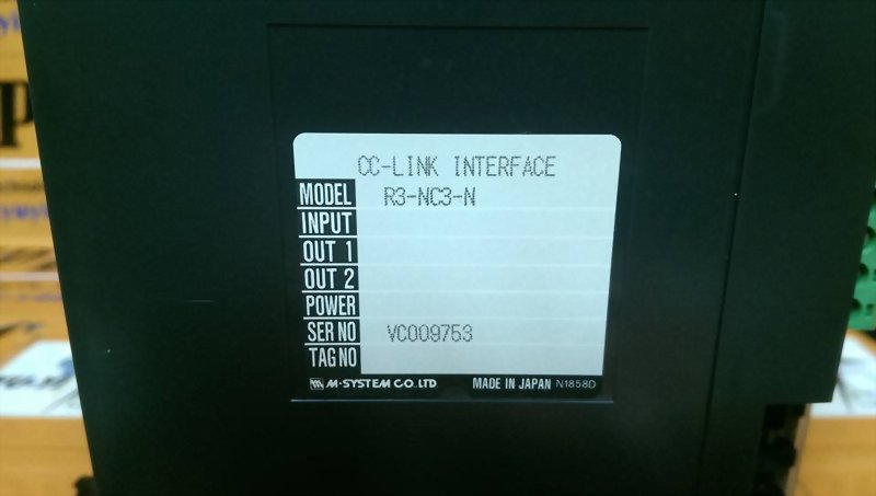 M-SYSTEM R3-NC3-N CC-LINK INTERFACE MODULE