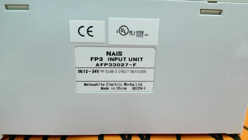 MATSUSHITA NAIS FP3 INPUT UNIT AFP33027-F
