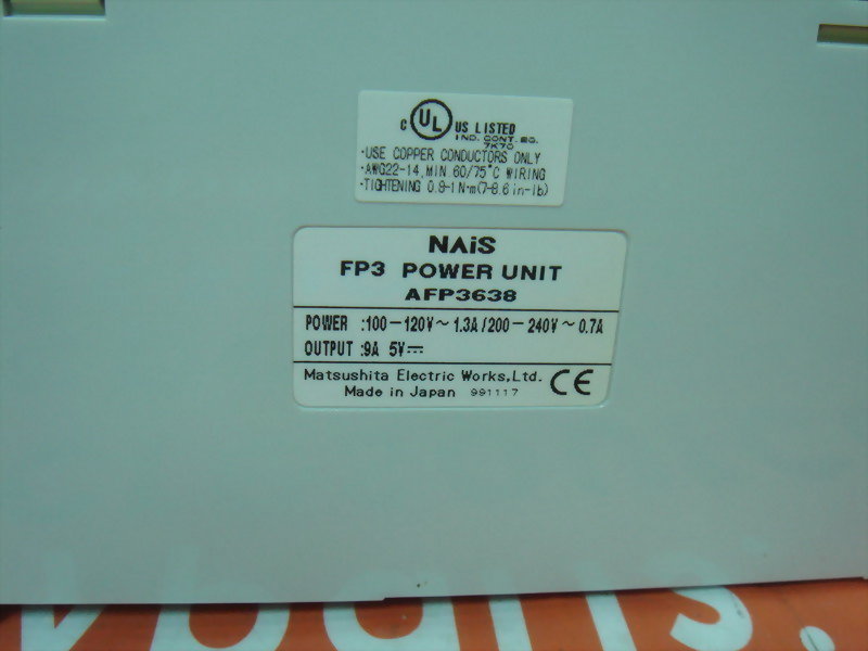 OHKURA / MATSUSHITA EC1105L06 / FP3 POWER UNIT AFP3638
