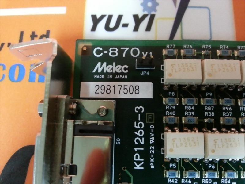MELEC C-870 KP1265-3 SERVO STEPPER MOTOR CONTROL CARD