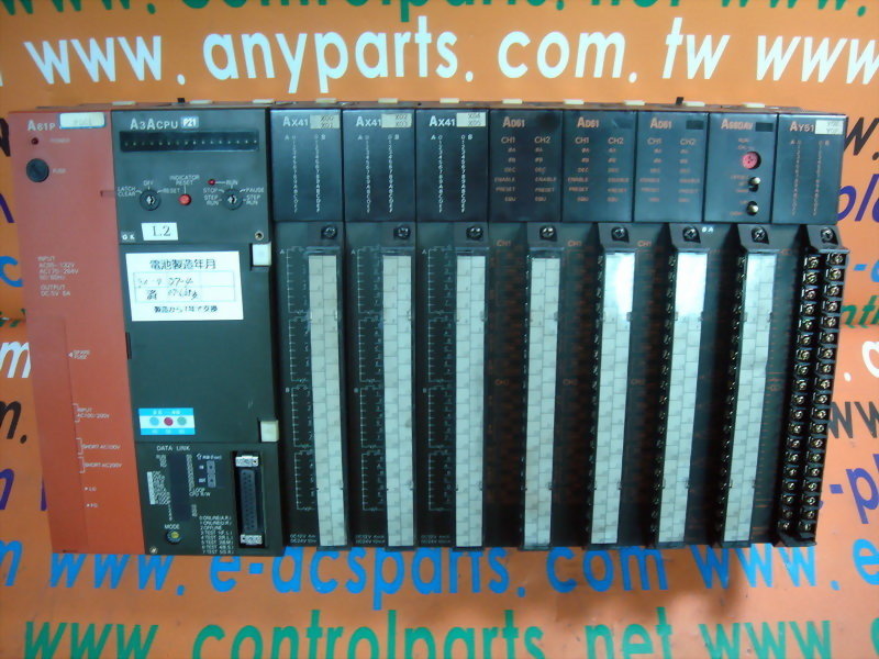 MITSUBISHI A PLC SERIES A61P、A3ACPU-P21、AX41、AD61、A68DAV、AY51