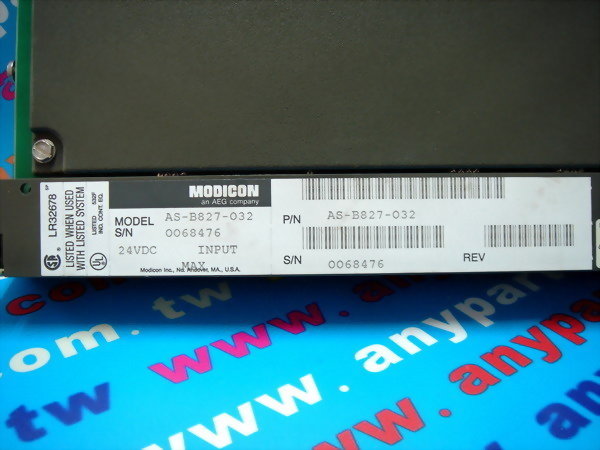 MODICON AS-B827-032 INPUT MODULE 32POINT 24VDC