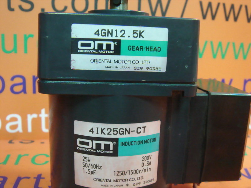 OM GEAR HEAD 4GN12.5 WITH INDUCTION MOTOR 4IK25GN-CT