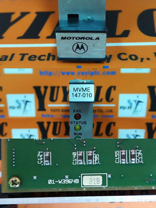 MOTOROLA MVME 147-010 01-W3964B 21B STAG CPU CARD