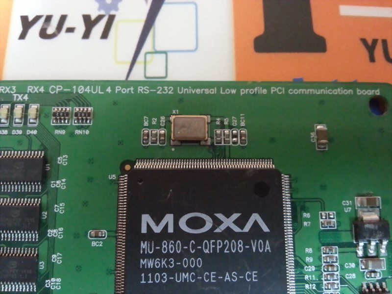 MOXA CP-104UL 4 PORT RS-232 PCI COMMUNICATION BOARD