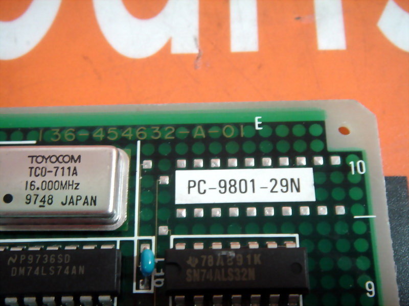 NEC PC-9801-29N / G8ALV / 136-454632-A-01