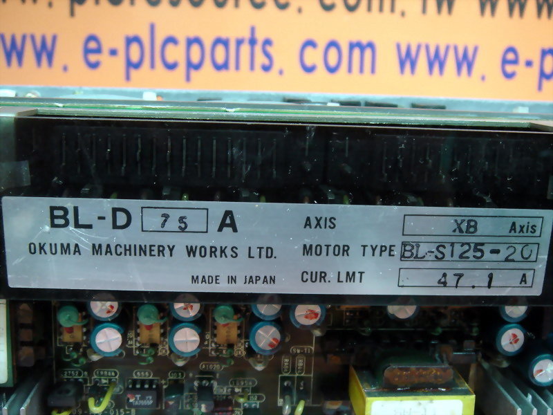 OKUMA BL-D75A AXIS:XB E4809-770-015-B BL-S125-20