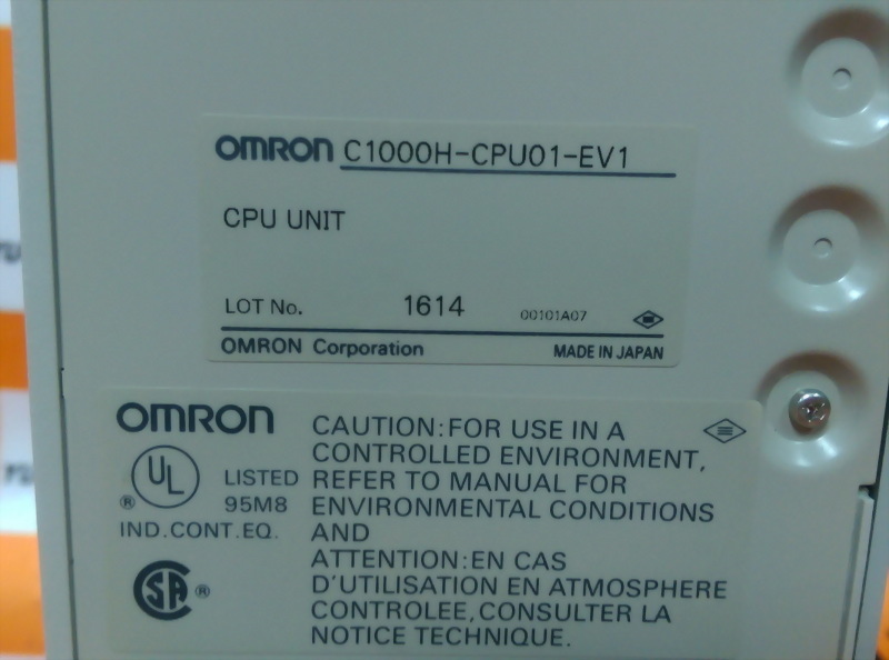 OMRON C1000H-CPU01-EV1 CPU UNIT