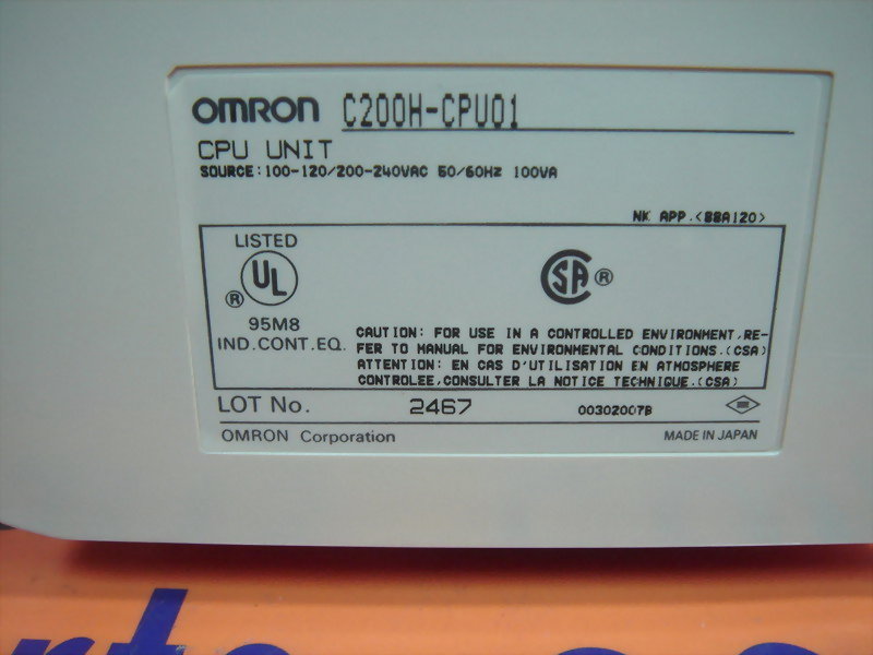 OMRON C200H-CPU01