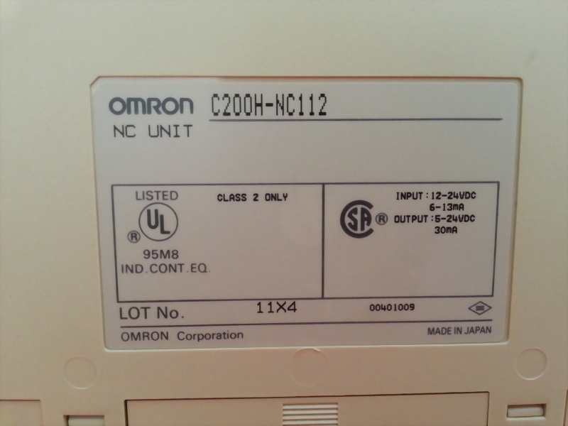 OMRON C200H-NC112 NC UNIT