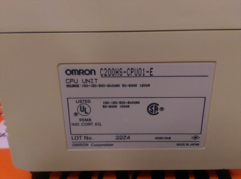 OMRON C200HS-CPU01-E CPU UNIT