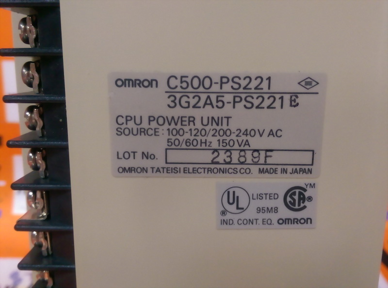 OMRON C500-PS221-E / 3G2A5-PS221-E CPU POWER UNIT