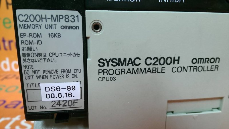 OMRON CPU UNIT MODULE C200H-CPU03 W/ C200H-MP831