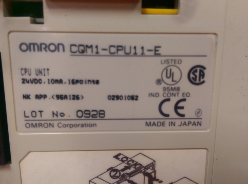 OMRON CQM1-CPU11-E PROGRAMMABLE CONTROLLER