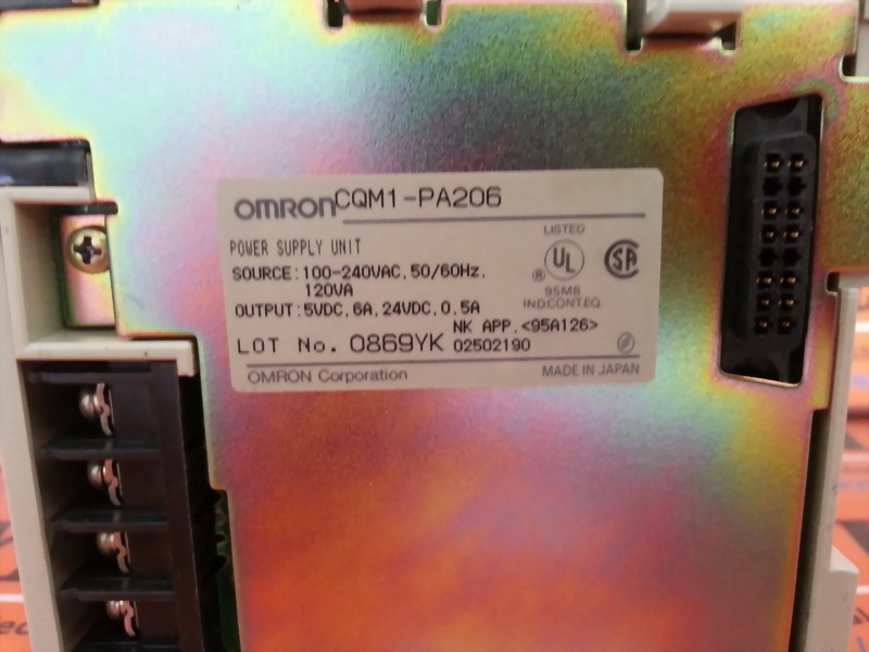 OMRON CQM1-PA206 POWER SUPPLY MODULE