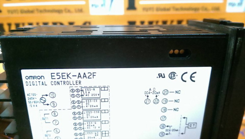 OMRON E5EK-AA2F TEMPERATURE CONTROL TABLE