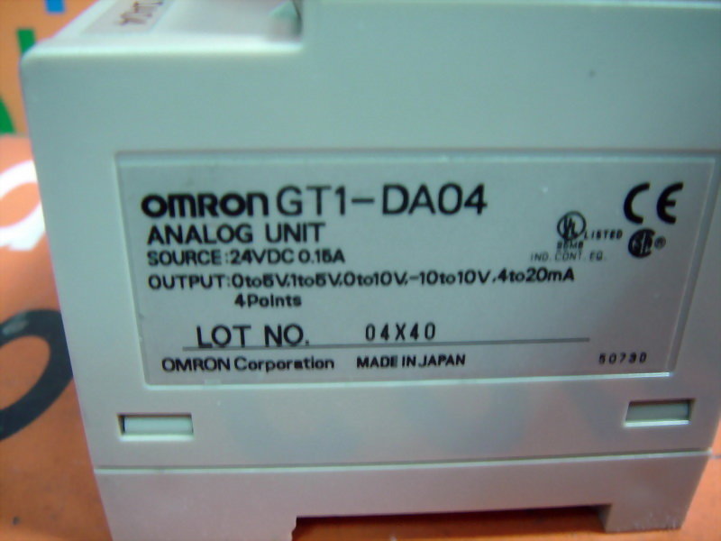 OMRON GT1-DA04 MULTIPLE I/O ANALOGUE OUTPUT TERMINAL