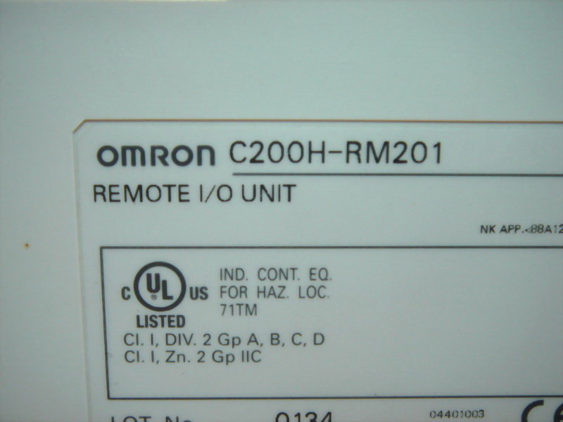 OMRON REMOTE I/O UNIT C200H-RM201