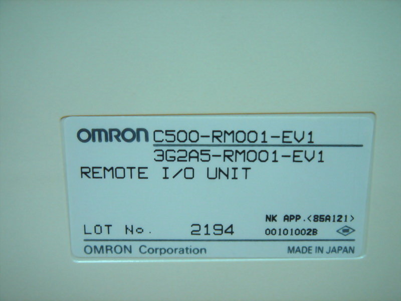OMRON REMOTE I/O UNIT C500-RM001-EV1 / 3G2A5-RM001-EV1