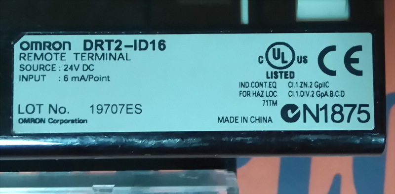 OMRON REMOTE TERMINAL DRT2-ID16