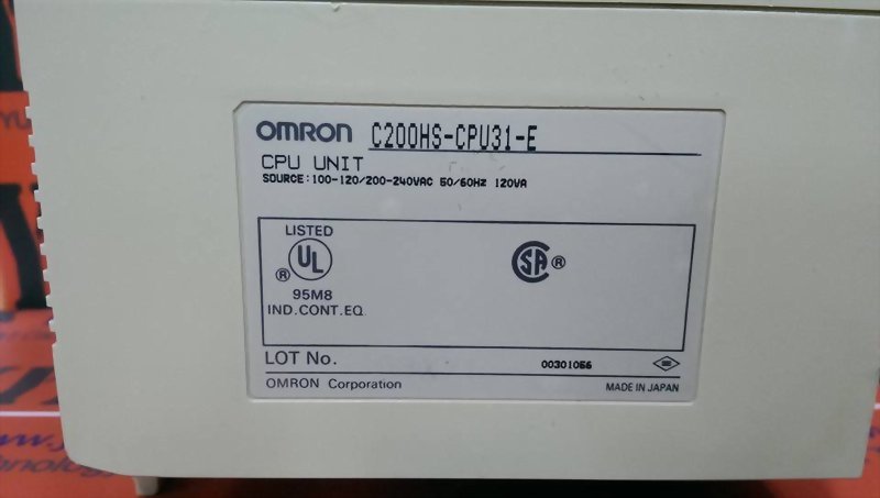 OMRON SYSMAC C200HS CPU UNIT C200HS-CPU31-E