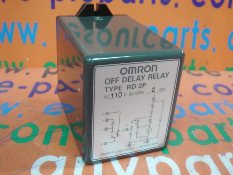 OMRON TIME DELAY RELAY RD-2P TIME: 2S 110V