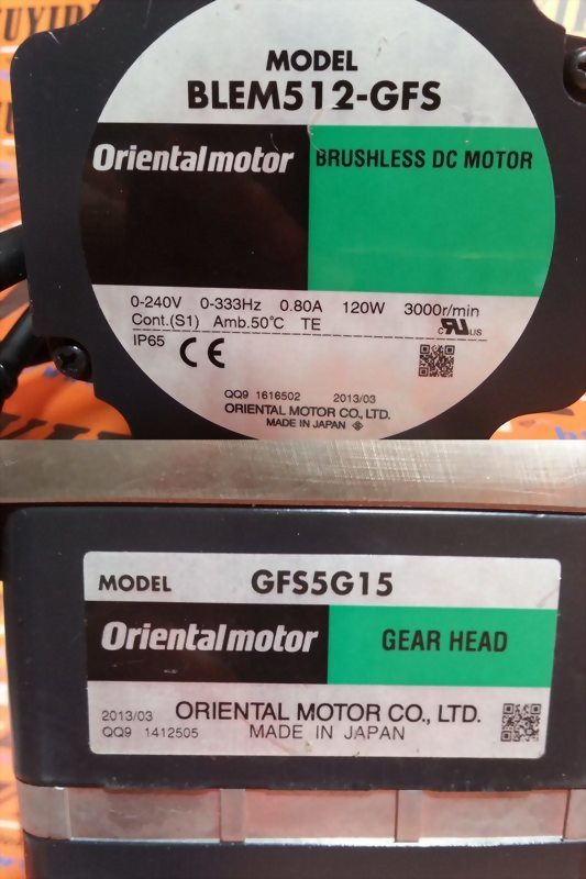 ORIENTAL BLEM512-GFS BRUSHLESS DC MOTOR WITH GFS5G15