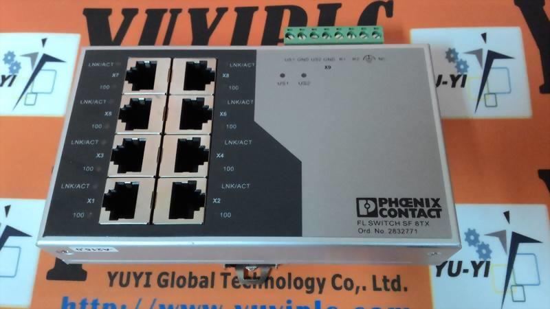 PHOENIX CONTACT FL SWITCH SF 8TX 2832771 8 PORT SWITCH