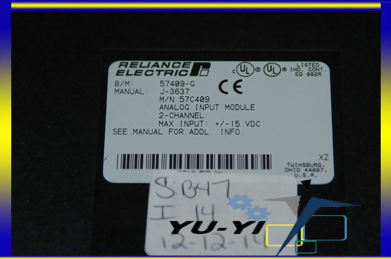 RELIANCE AUTOMAX ISOLATED ANALOG AD MODULE 57C409