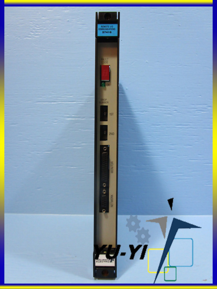 RELIANCE ELECTRIC 57416 0-57416-K REMOTE IO COMMUNICATIONS MODULE PLC ...