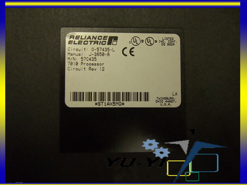 RELIANCE ELECTRIC 57C435 AUTOMAX 7010 PROCESSOR CIRCUIT 0-57C435-L MODULE