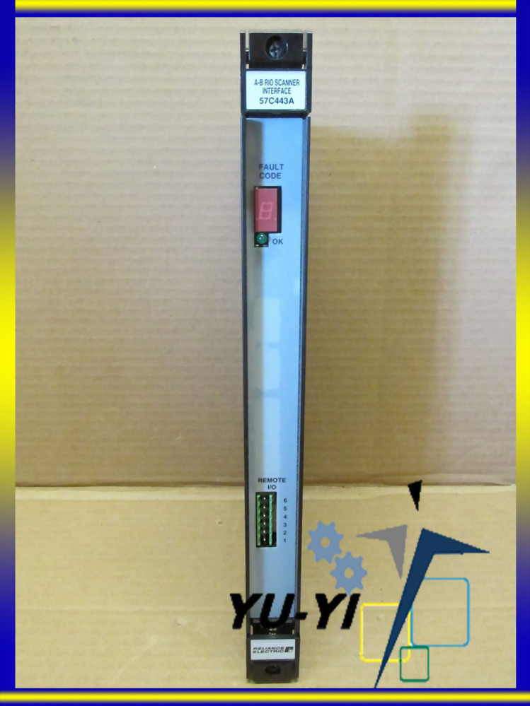 RELIANCE ELECTRIC 57C443A A-B RIO SCANNER INTERFACE FOR AUTOMAX