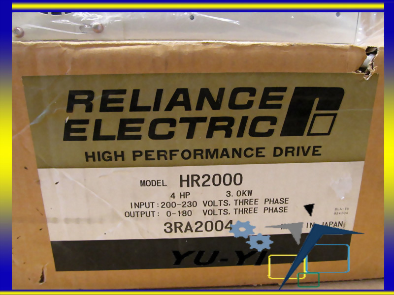 RELIANCE HR2000 BLA-16 3RA2004 SERVO CONTROLLER 4 HP 230VAC 16 AMP 3 PHASE