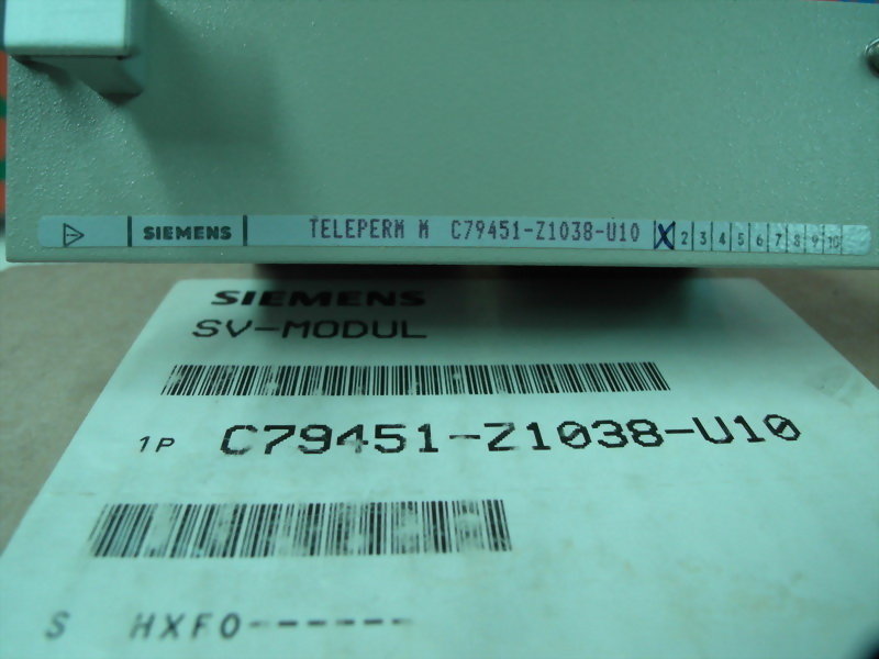 SIEMENS TELEPERM C79451-Z1038-U10
