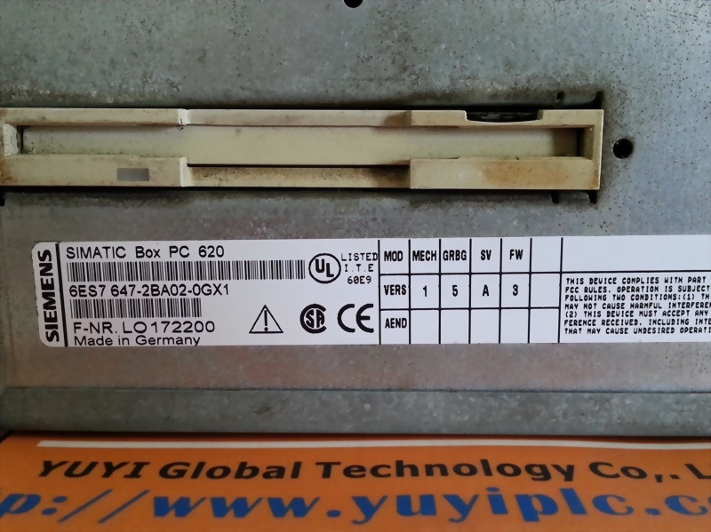 SIEMENS SIMATIC BOX PC 620 6ES7647-2BA02-0GX