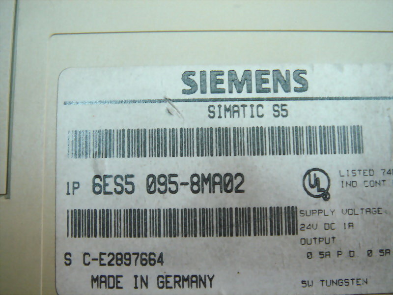 SIEMENS SIMATIC S5-95U 6ES5 095-8MA02